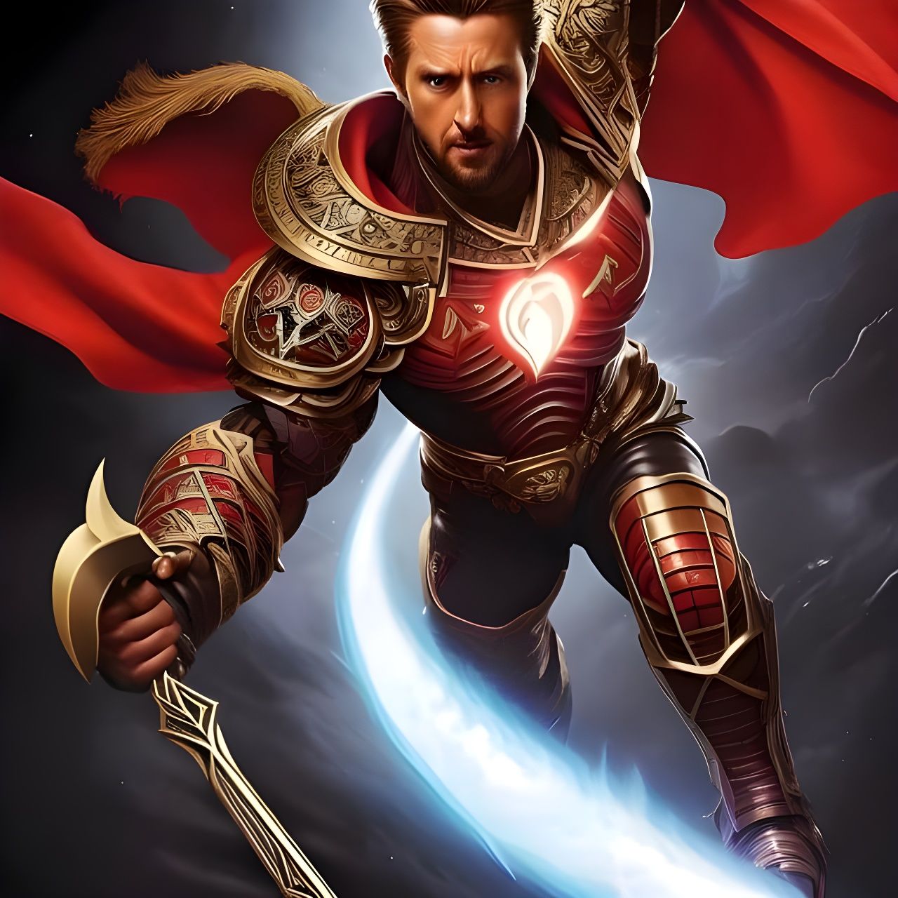 Warlock in action - AI Generated Artwork - NightCafe Creator