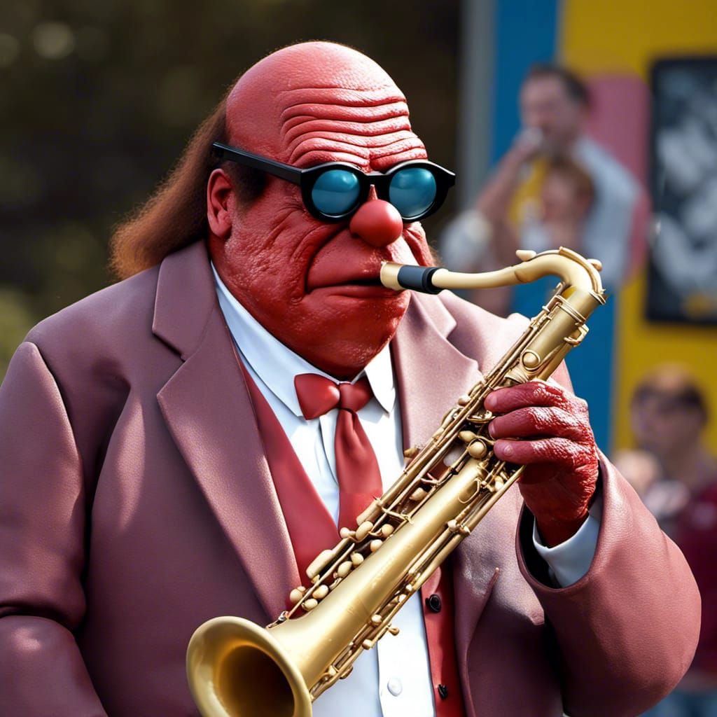 "Bleeding Gums Murphy from the Simpsons in real life playing saxophone ...