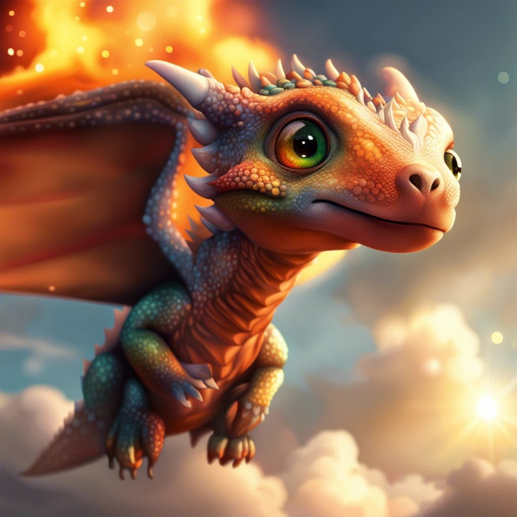 Lil dragon - AI Generated Artwork - NightCafe Creator