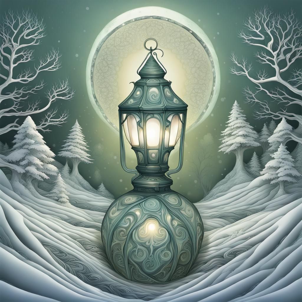 Abstract lantern - AI Generated Artwork - NightCafe Creator