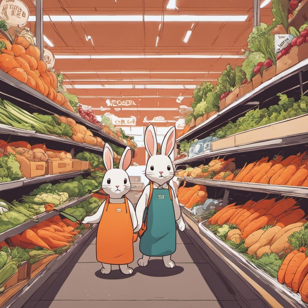Rabbit Mart - AI Generated Artwork - NightCafe Creator