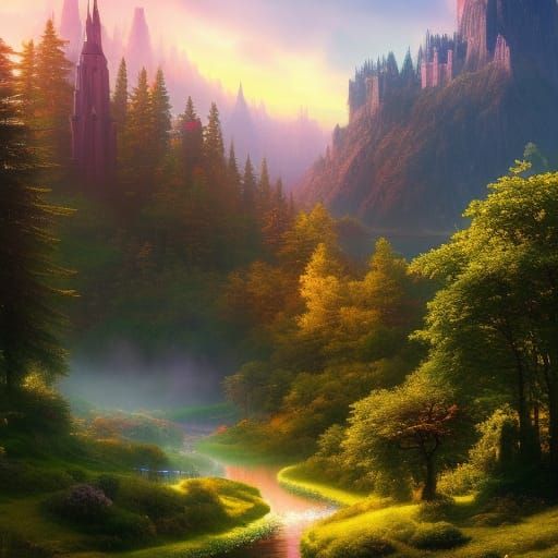 Magical Forest - AI Generated Artwork - NightCafe Creator