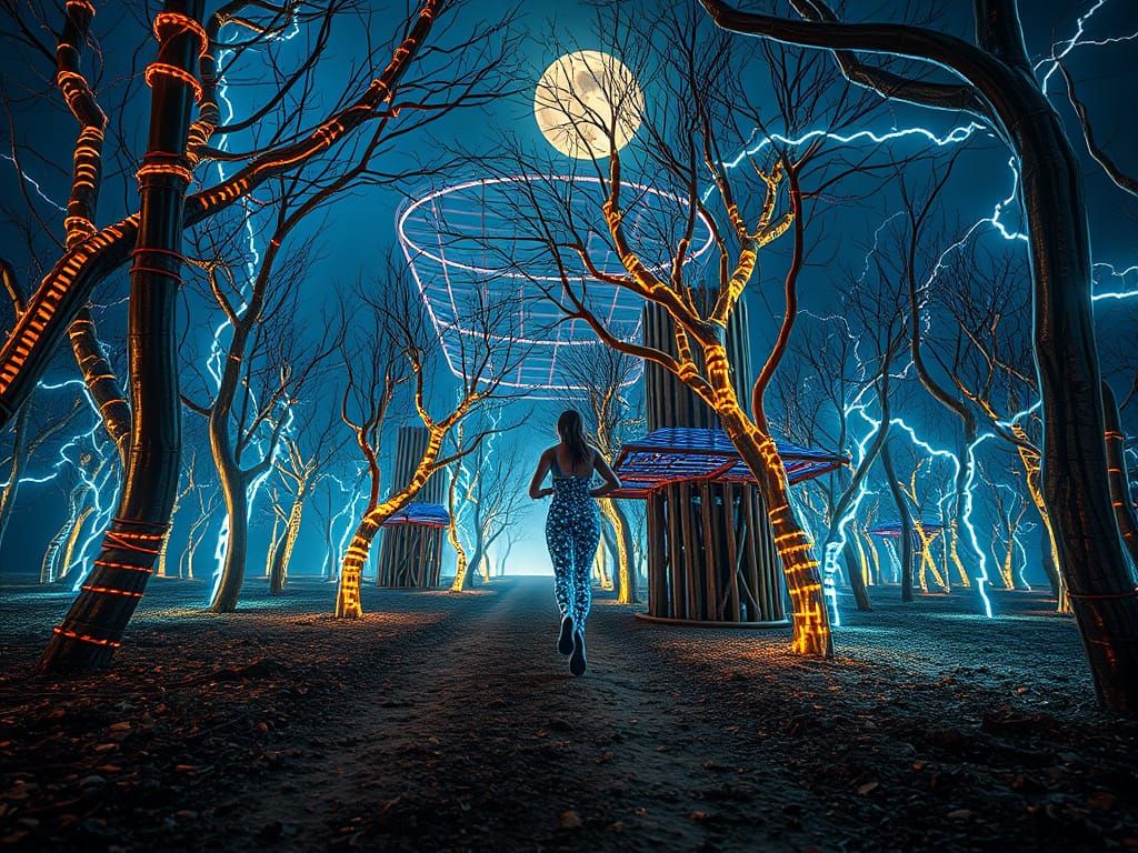 Surreal Hyper-Realistic 3D Rendering of Mystical B... - AI Art