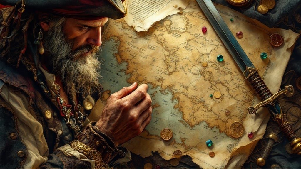 A Pirate Captain Plotting His Next Course (Continued)