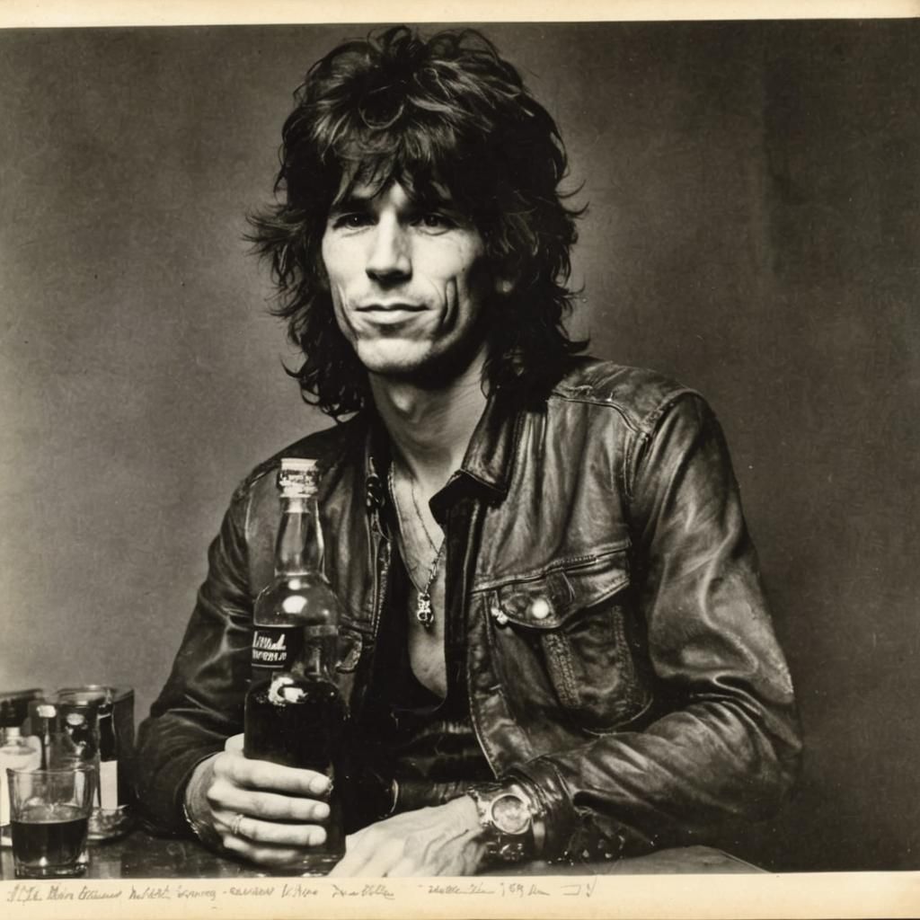 Keith Richards, North American Tour, 1975 🌎🎸 - AI Generated Artwork ...