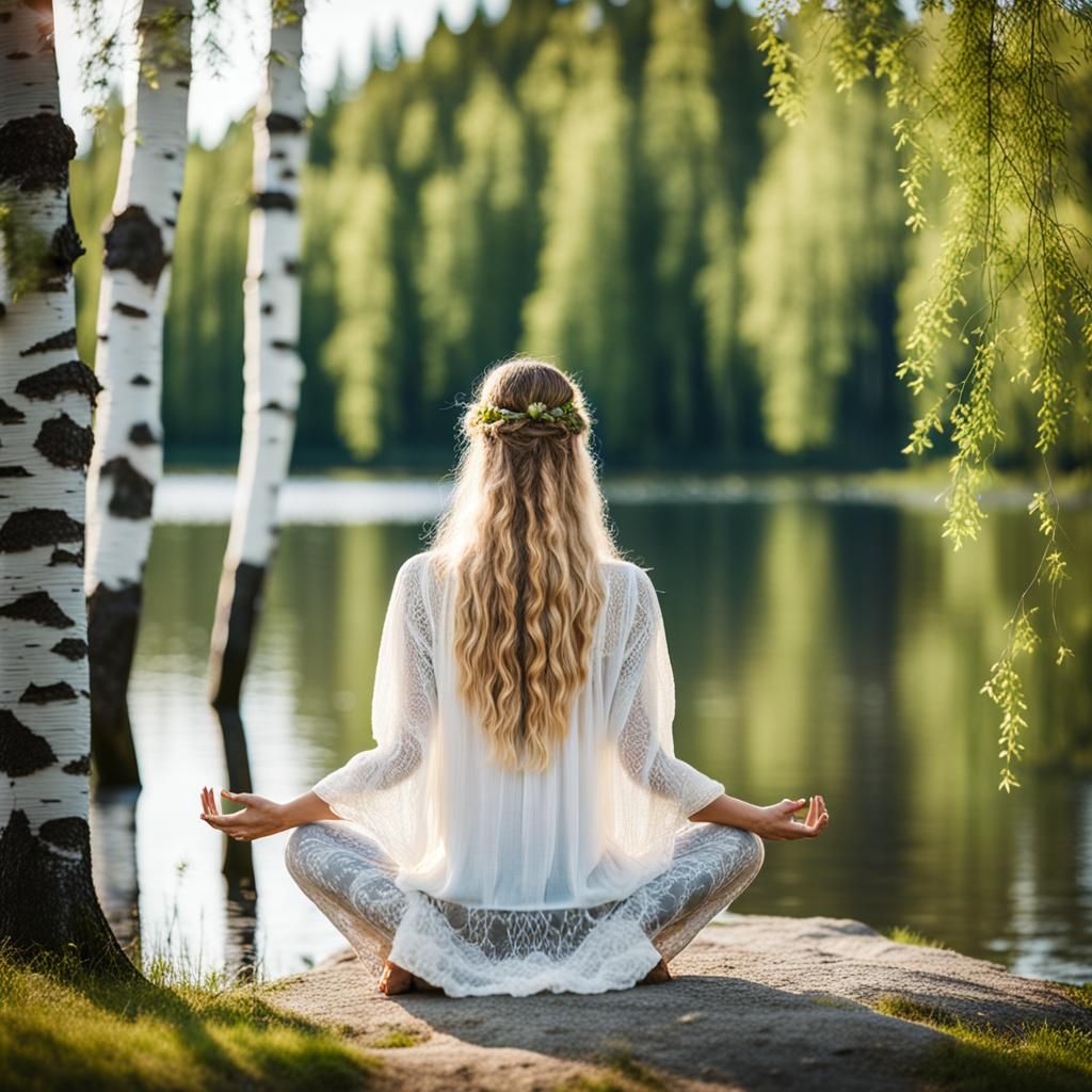 Midsommar meditation 2 - AI Generated Artwork - NightCafe Creator