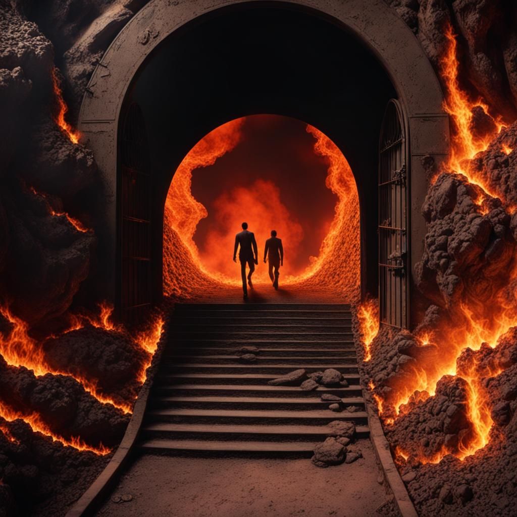 The entrance to Hell - AI Generated Artwork - NightCafe Creator