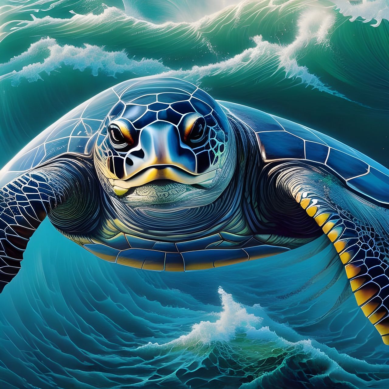 The Great Turtle - AI Generated Artwork - NightCafe Creator