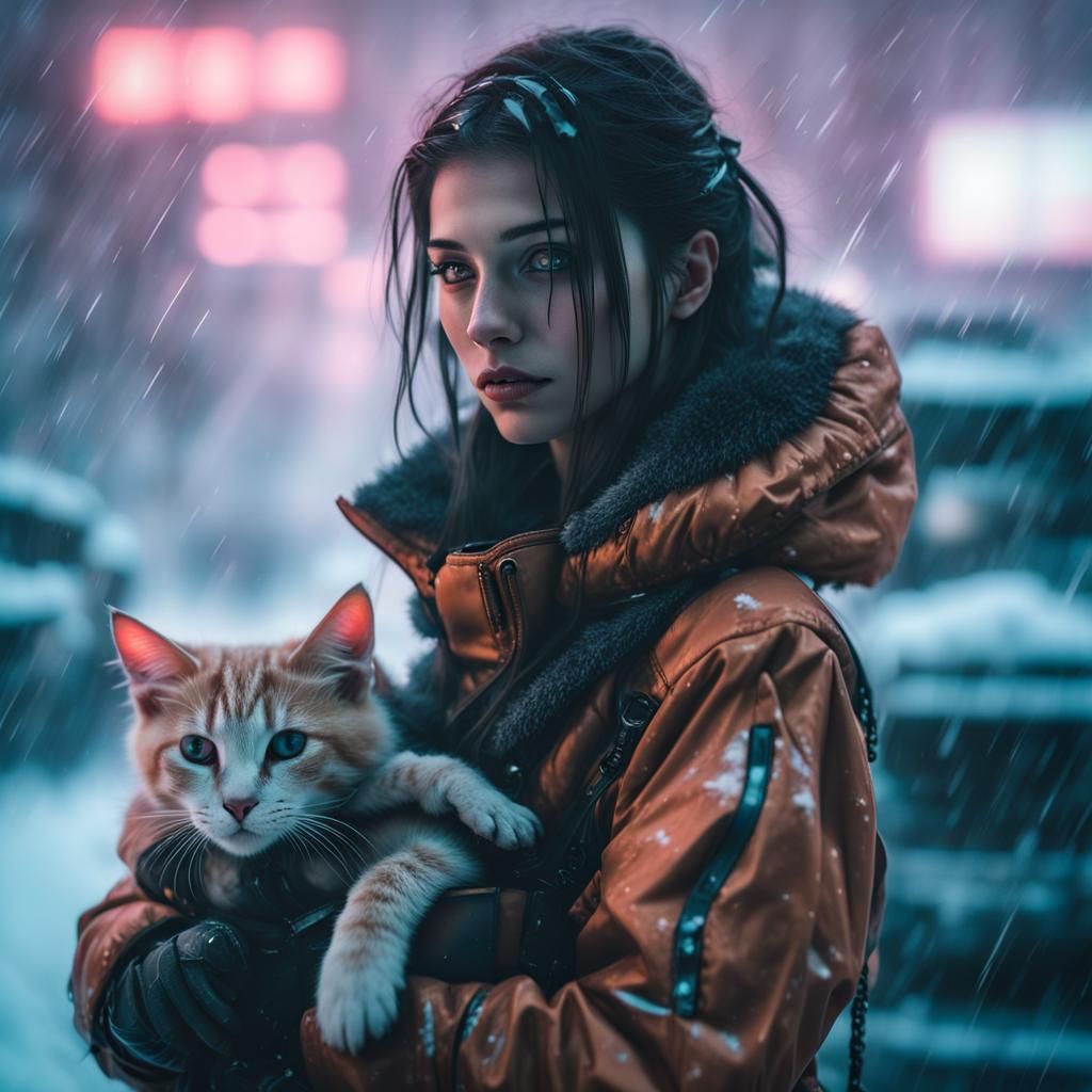 Snow fall - AI Generated Artwork - NightCafe Creator