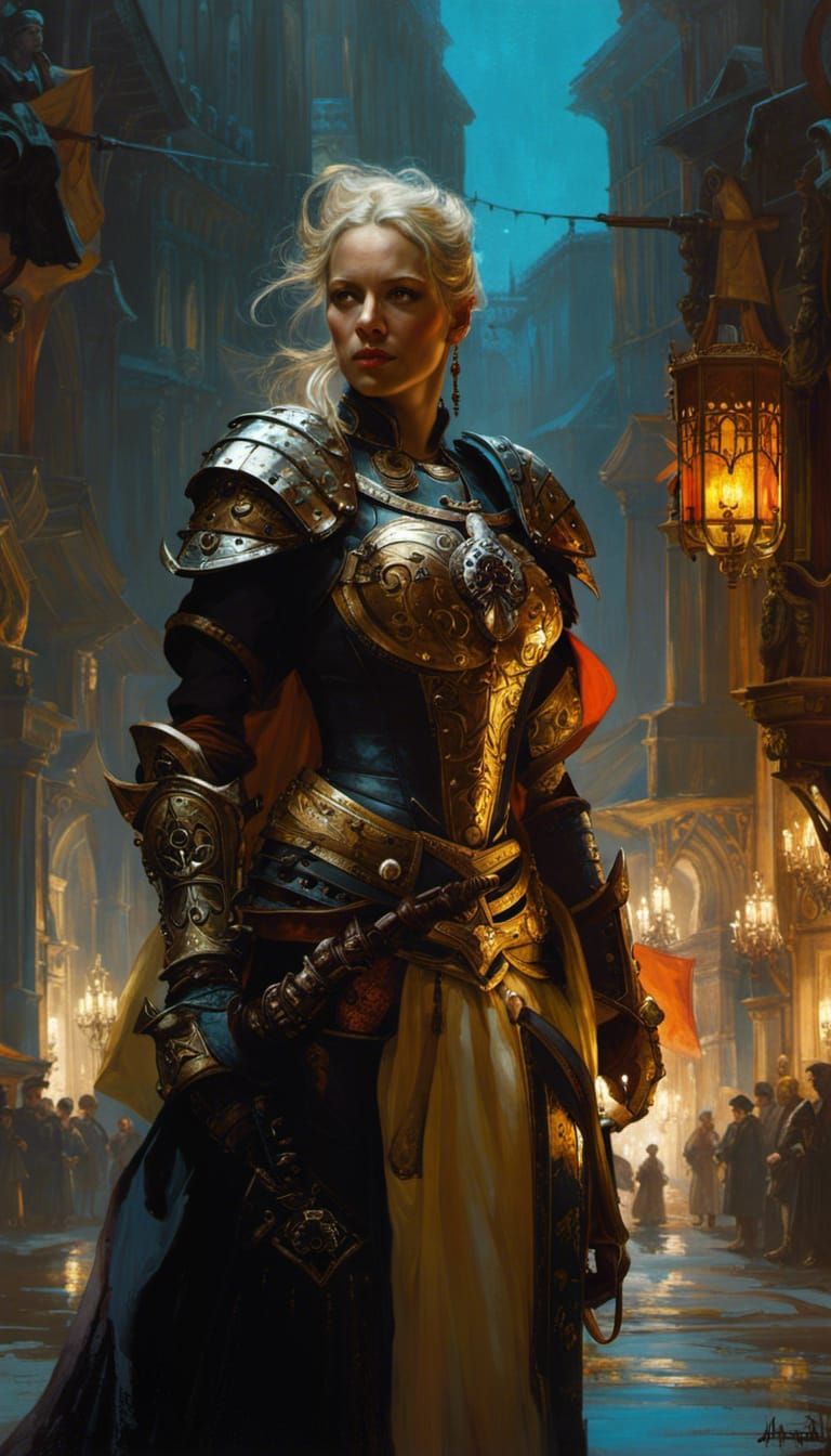 Lady Seraphina Blackthorn - AI Generated Artwork - NightCafe Creator