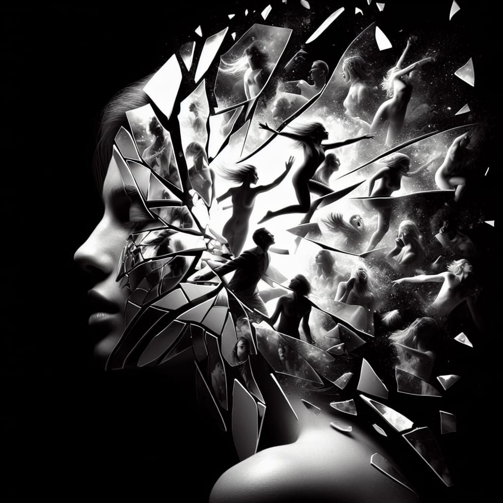 Black and white photography The nets of conformity can not contain the ...