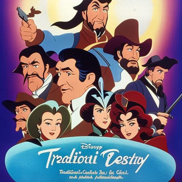 2000s Disney traditional cel animated movie poster: "Manifest Destiny ...