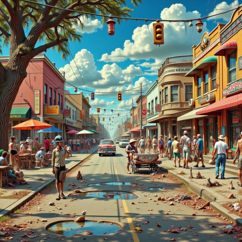 Gritty Portraits of Everyday Life in a Decaying La... - AI Art