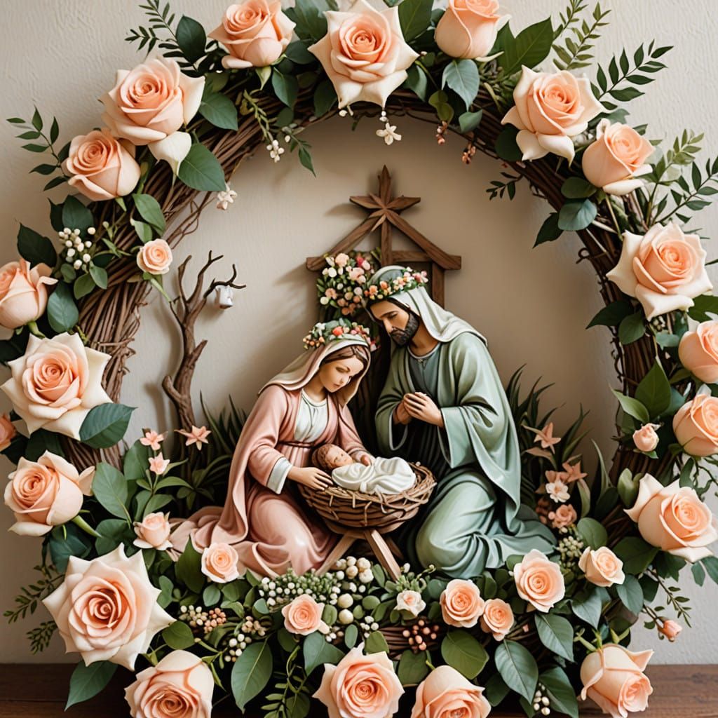 A Sacred Moment in a Floral Frame - A Sacred Moment in a Flo...