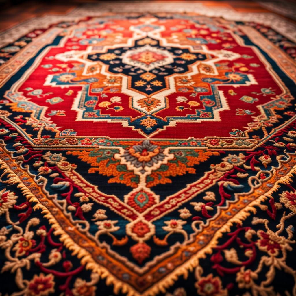 A fine-looking Arabic carpet. - AI Generated Artwork - NightCafe Creator