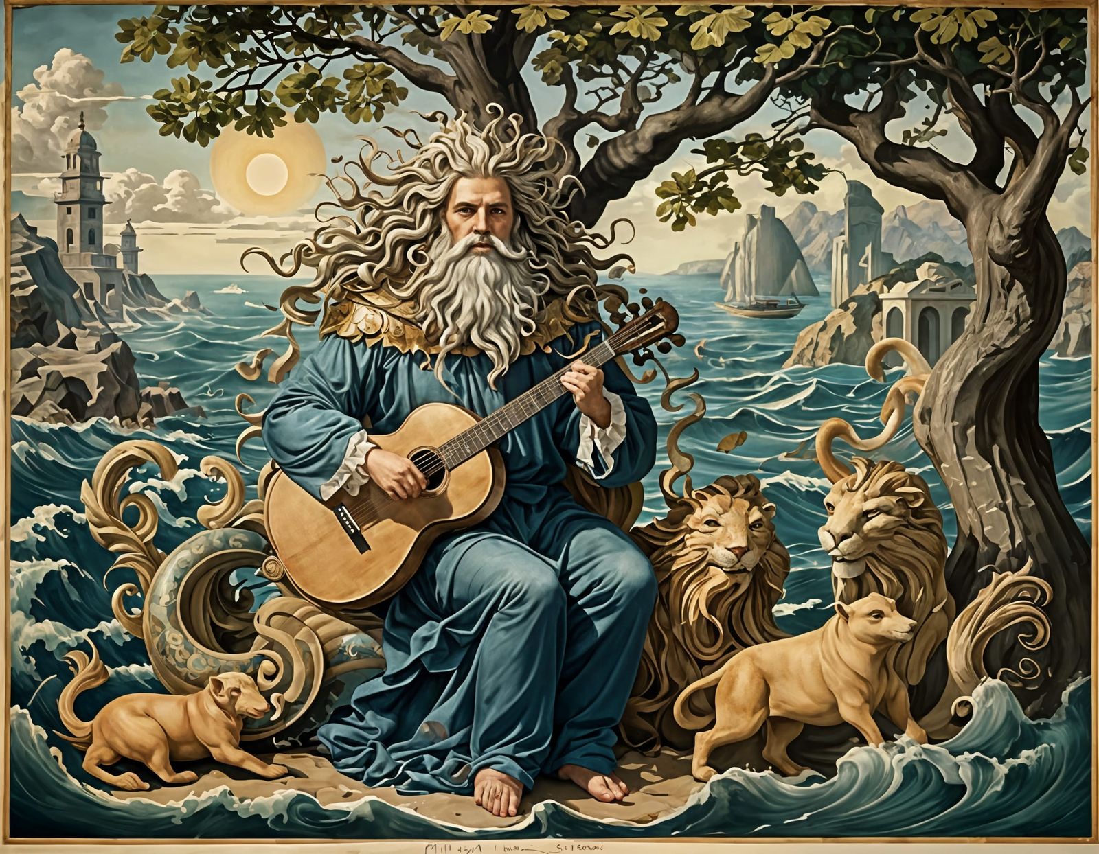 Proteus, the shape-shifting ancient Greek sea god - AI Generated ...