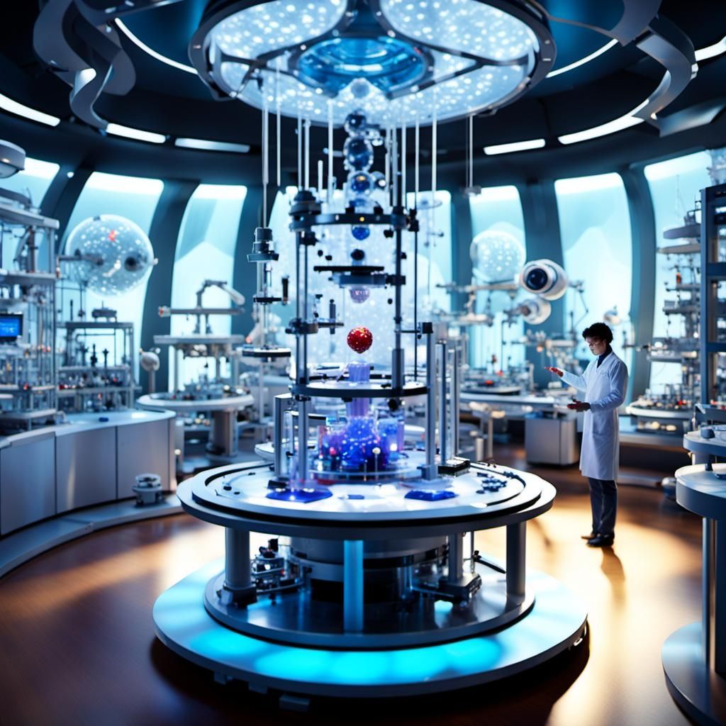 "Futuristic Biology: The Dance of Molecules" - AI Generated Artwork ...