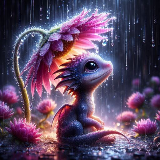 Rain Dragon - AI Generated Artwork - NightCafe Creator