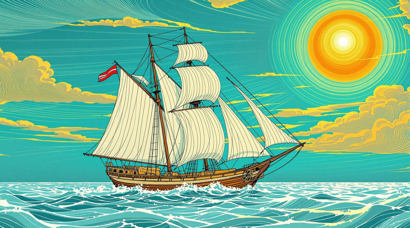 https://urnasemper.substack.com - Majestic Pinnace Sails Acr...