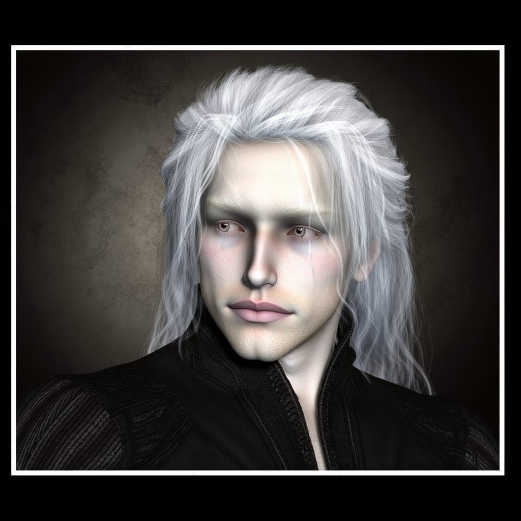 The Flamebearer - Ethereal Faery Prince with Violet Eyes