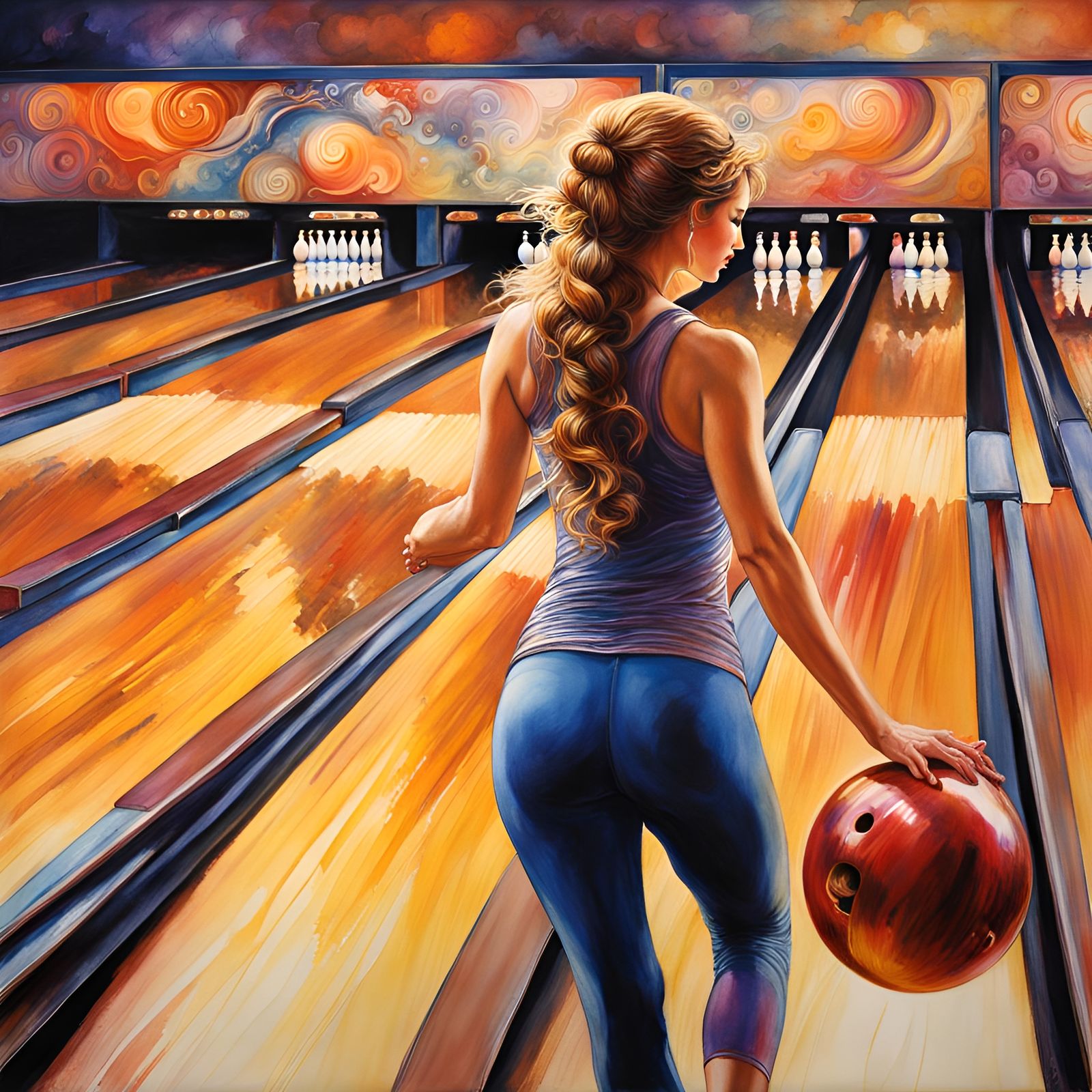 Bowling - AI Generated Artwork - NightCafe Creator