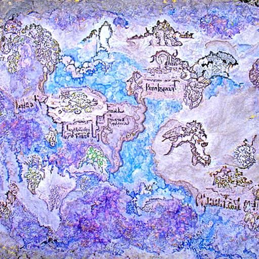 Map of a fantasy World - AI Generated Artwork - NightCafe Creator