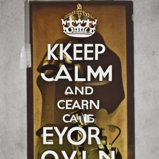 Keep Calm and Carry On - AI Generated Artwork - NightCafe Creator