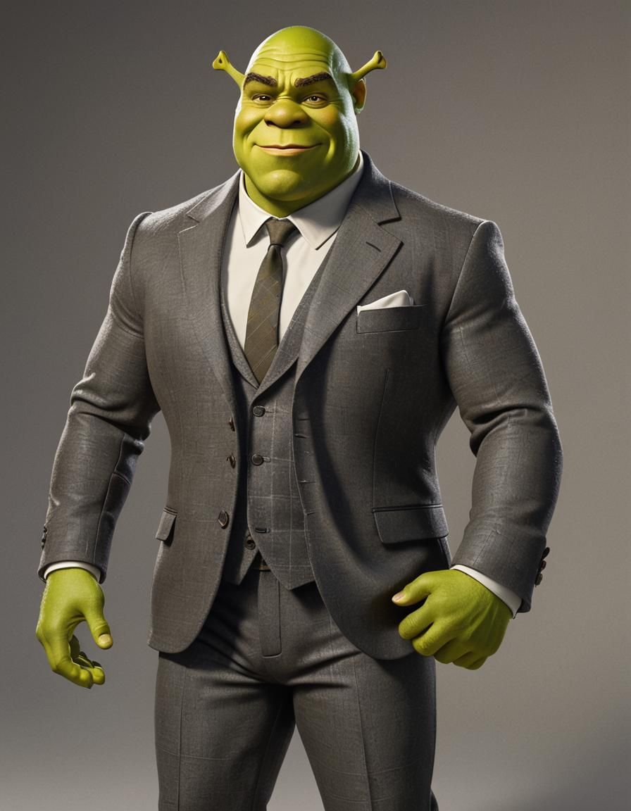 Well dressed Shrek - AI Generated Artwork - NightCafe Creator