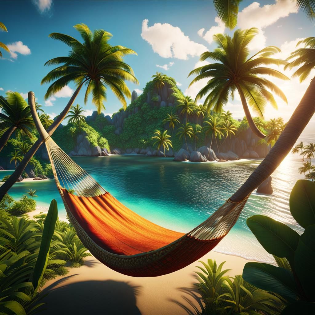 Stunning views of lush tropical islands covered in sunlight :: sunset ...