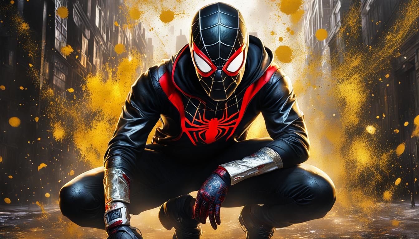 JUST A FUKKIN YEAH 1 SHOT! MILES MORALES - AI Generated Artwork - NightCafe Creator