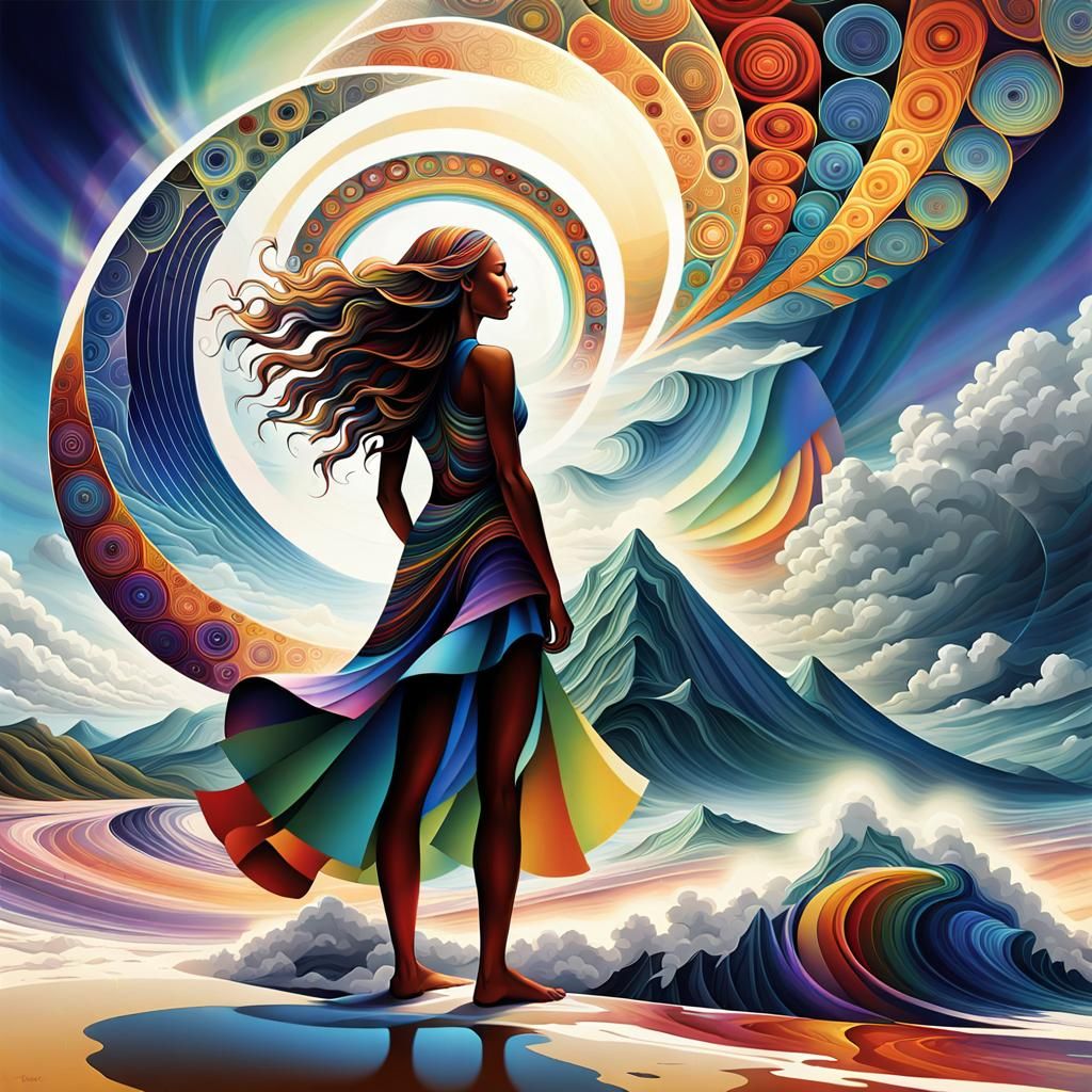 Works of art that convey the meditative qualities of sacred geometry ...