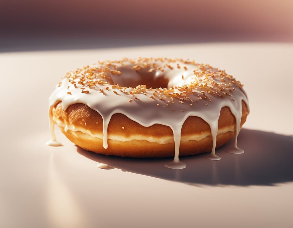 Chat GPT Donut - Golden Donut Masterpiece in Filmic Style