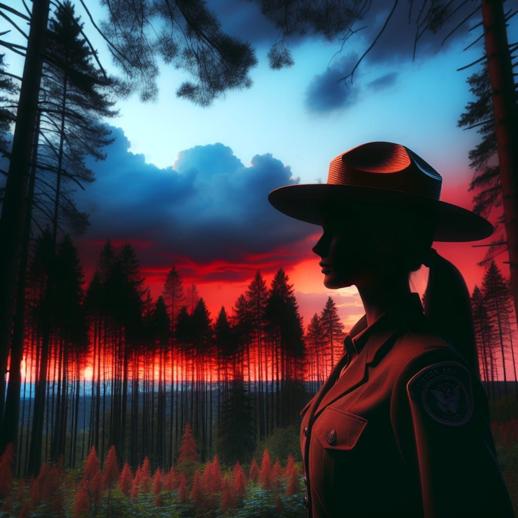 State park Forest Ranger - AI Generated Artwork - NightCafe Creator