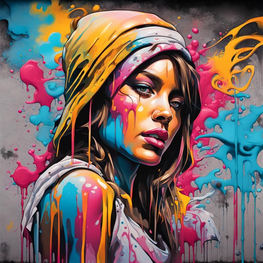 empowerment of women graffiti art, splash art, street art, spray paint ...