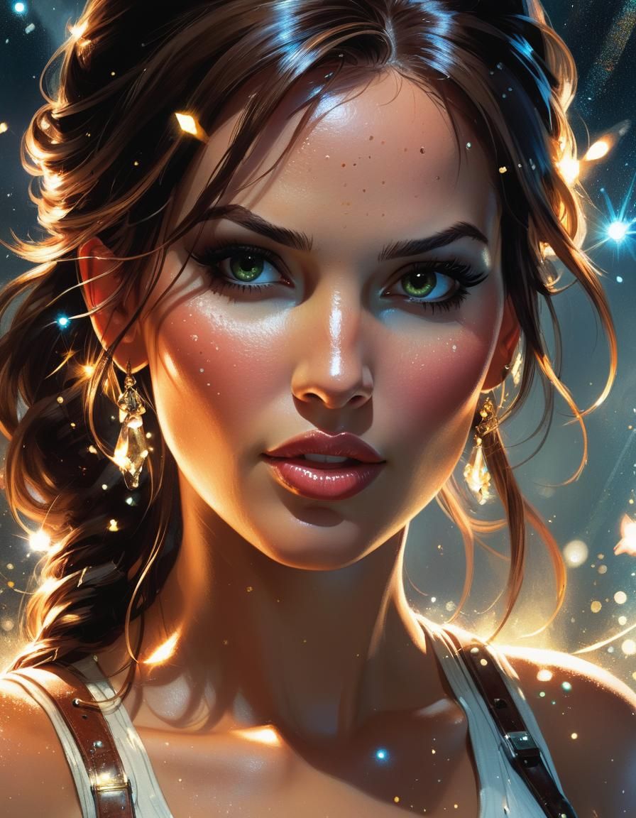 Gorgeous Lara Croft - AI Generated Artwork - NightCafe Creator