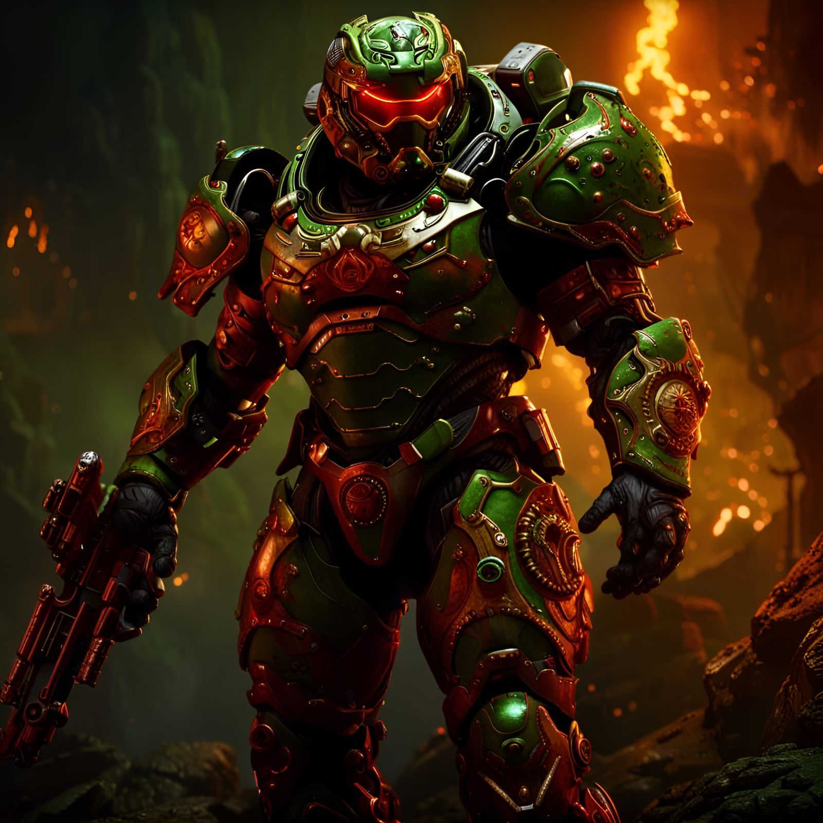 Doom Slayer - AI Generated Artwork - NightCafe Creator