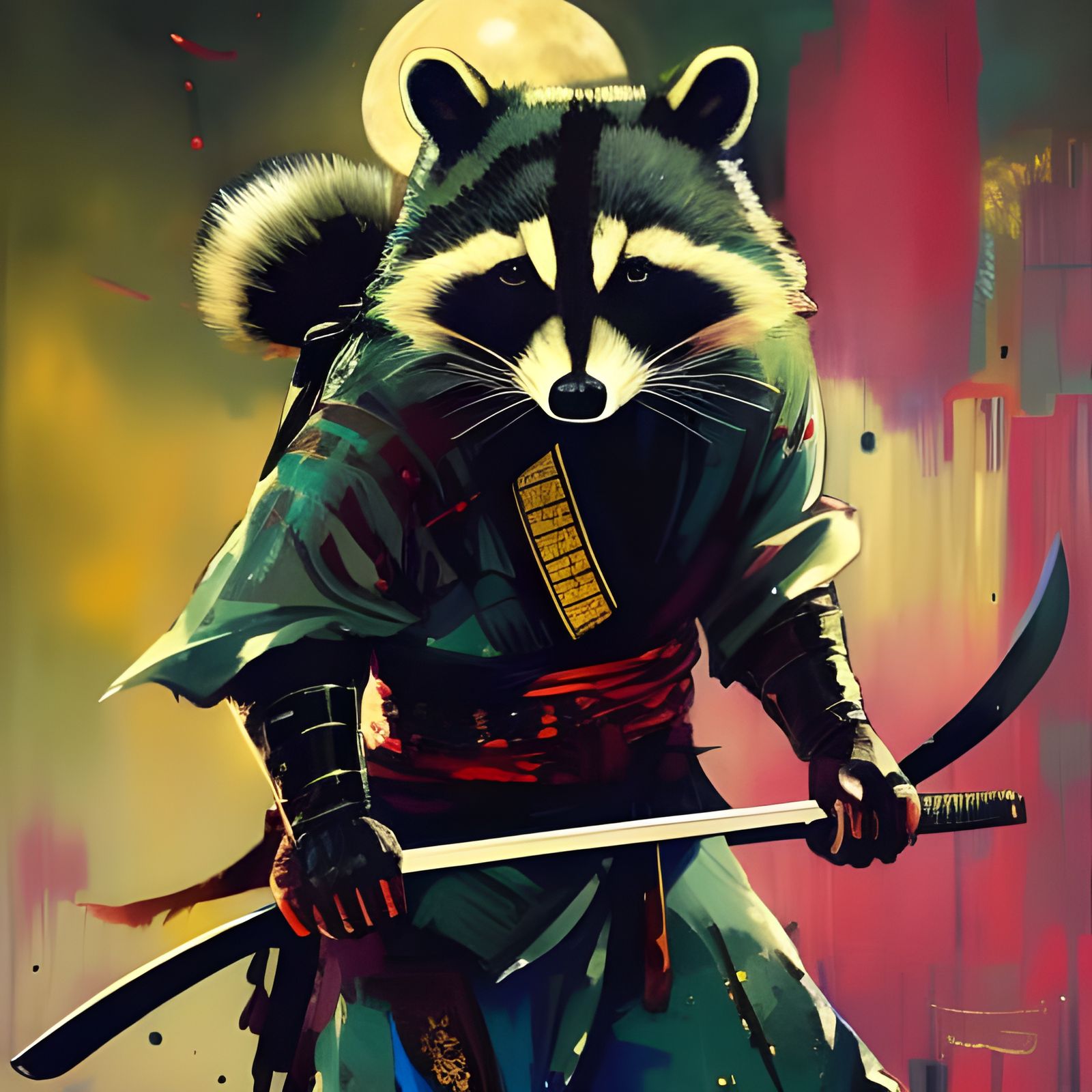 "angry racoon" - AI Generated Artwork - NightCafe Creator