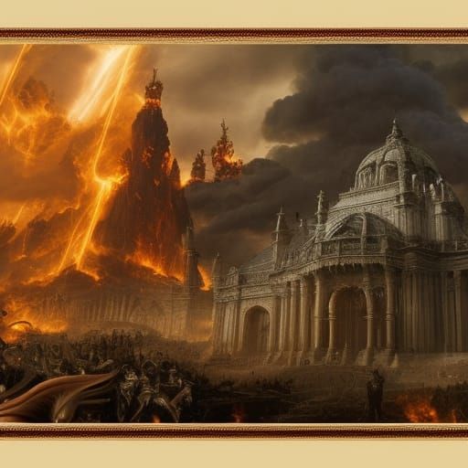 Rome Burns While Nero Plays the Fiddle Epic cinematic brilliant ...