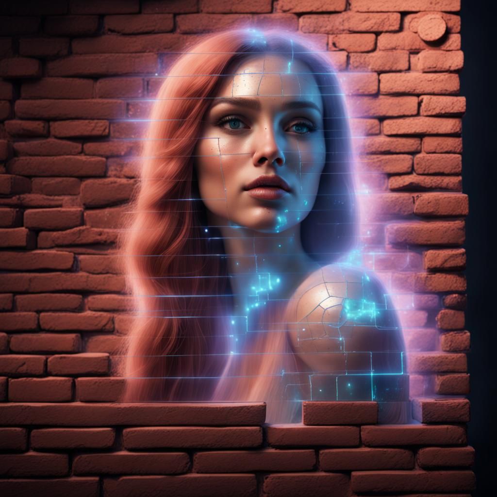 Hologram girl - AI Generated Artwork - NightCafe Creator
