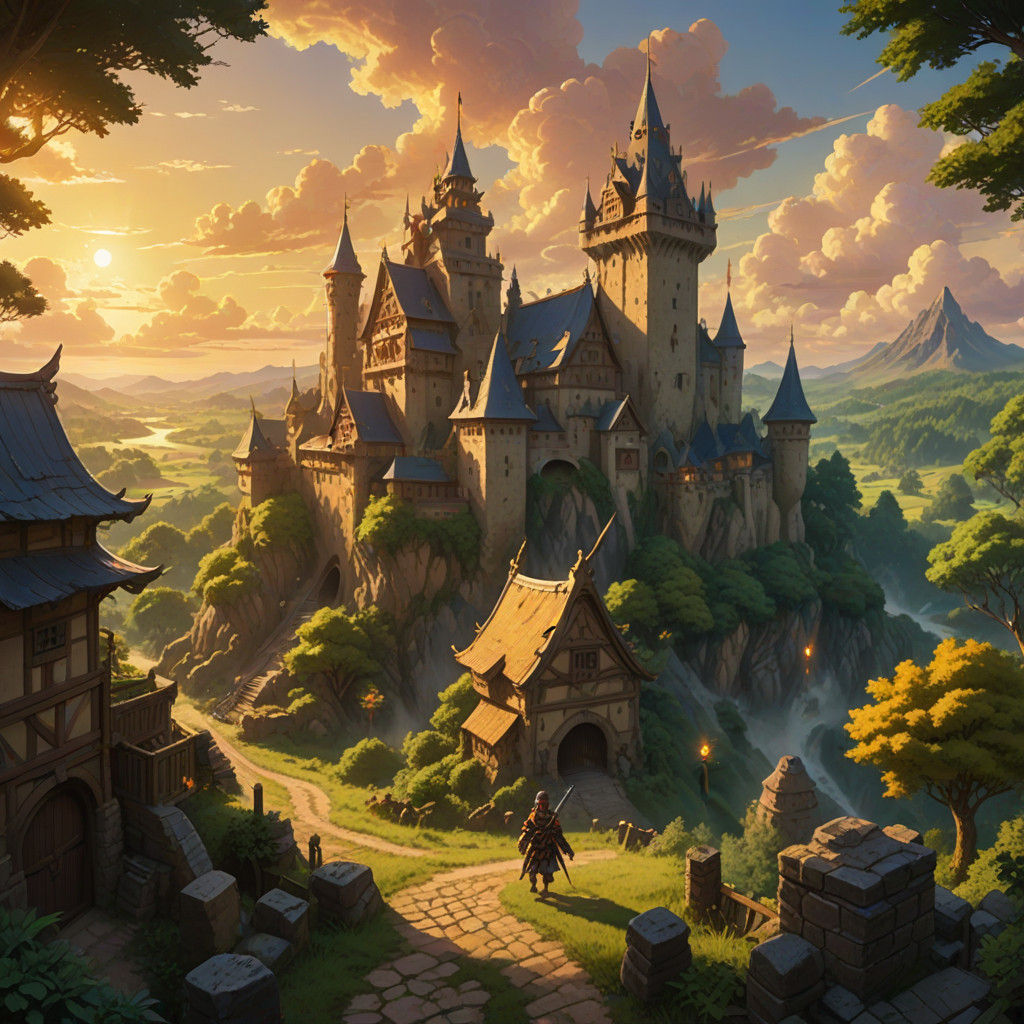 Digital Painting of a Digimon Wielding a Greatswor... - AI Art