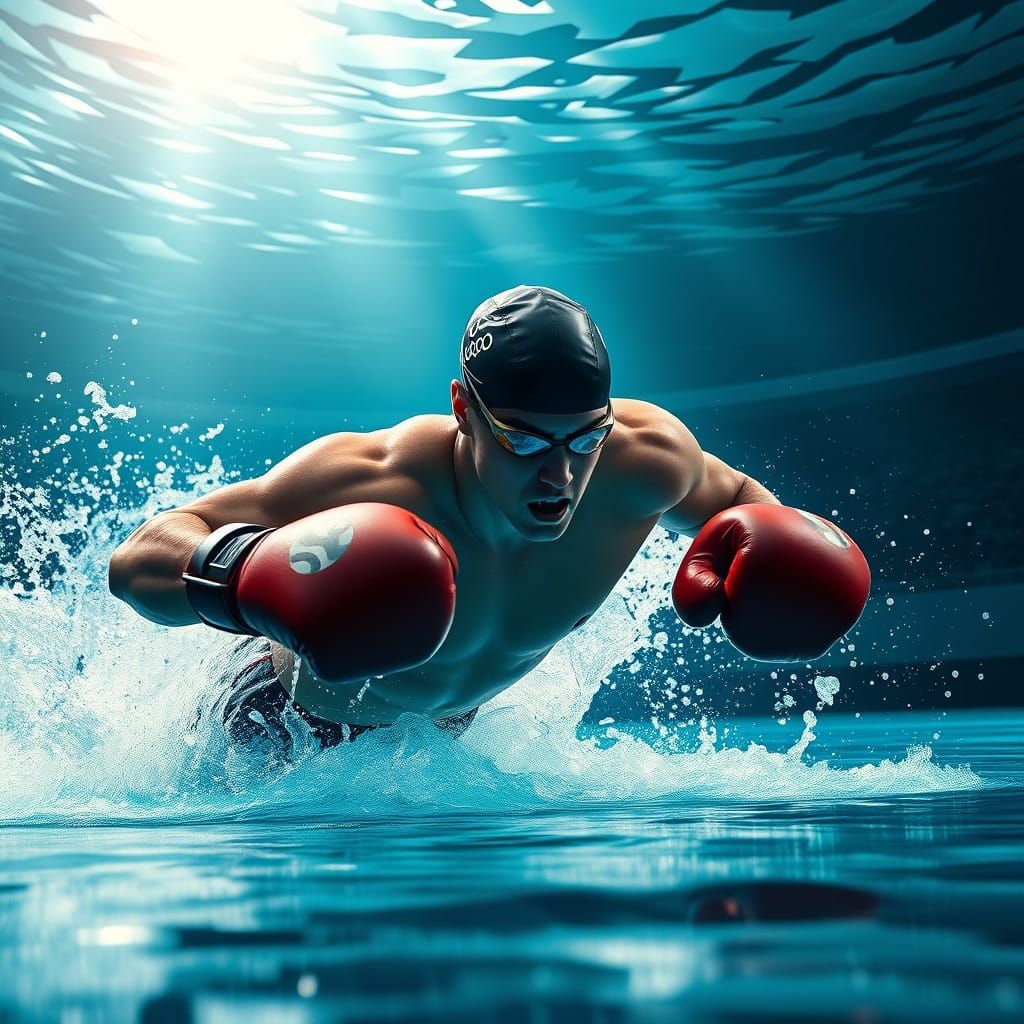 Combine the sport of boxing with the sport of swimming #2