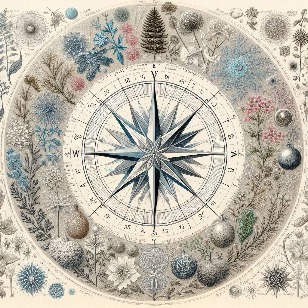Winter compass - AI Generated Artwork - NightCafe Creator
