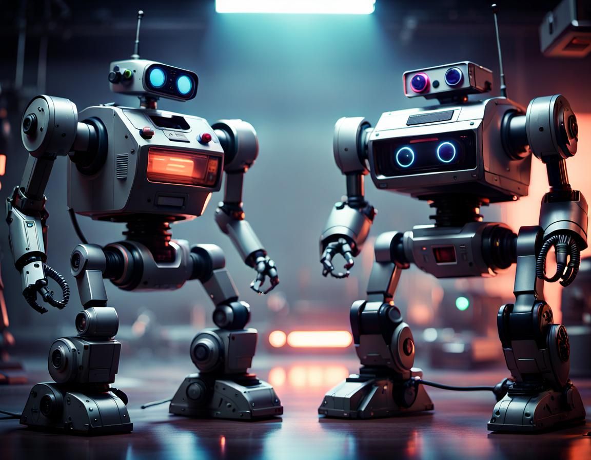 The start of my robot army - AI Generated Artwork - NightCafe Creator