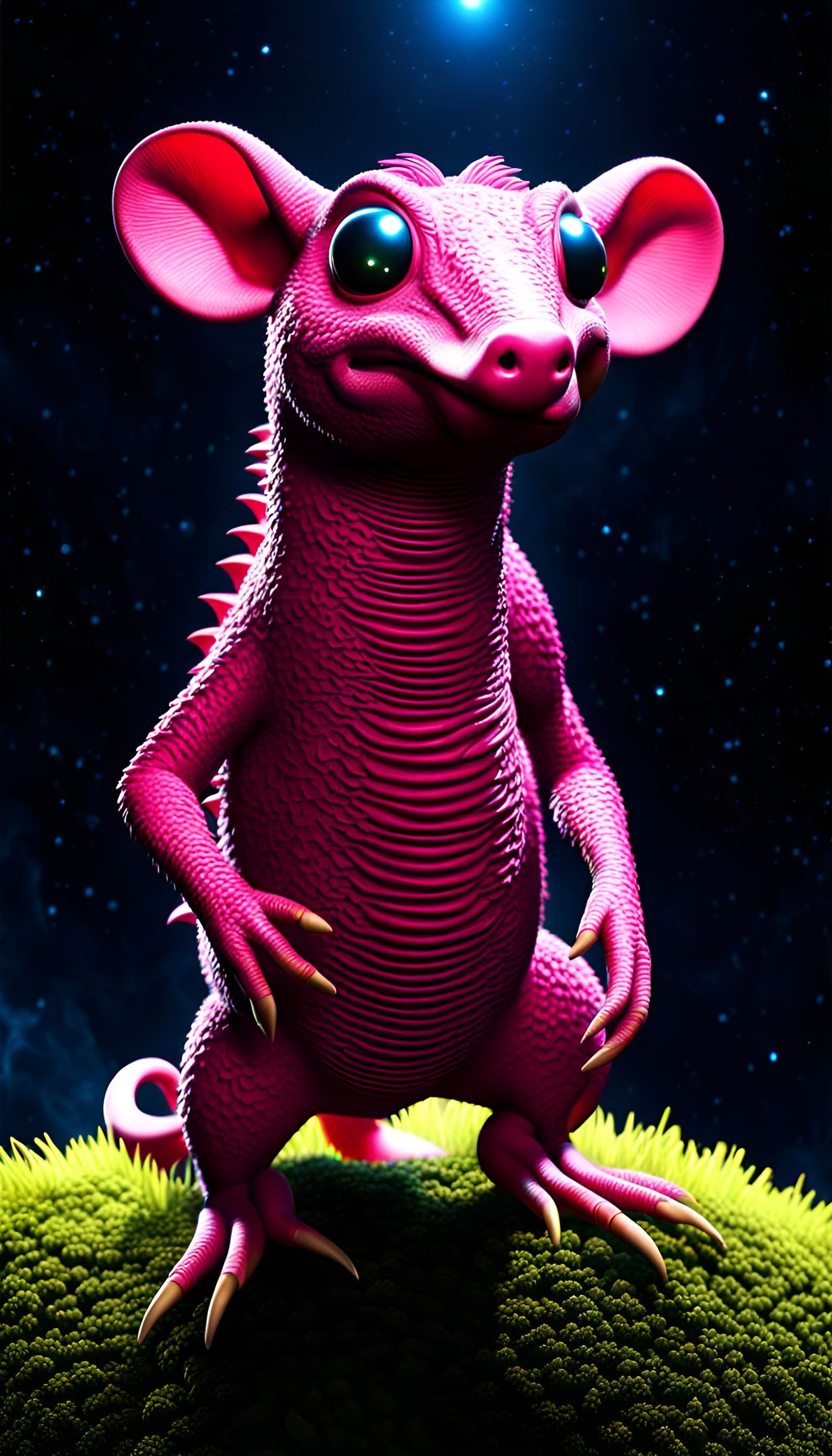 Alien Dragon Mouse - AI Generated Artwork - NightCafe Creator