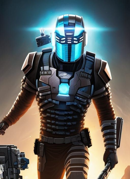 Highly detailed portrait of Isaac Clarke from Dead Space Remake. - AI ...