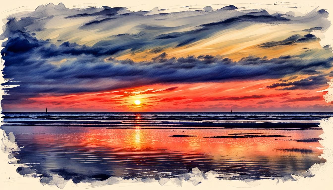 Sunset - AI Generated Artwork - NightCafe Creator