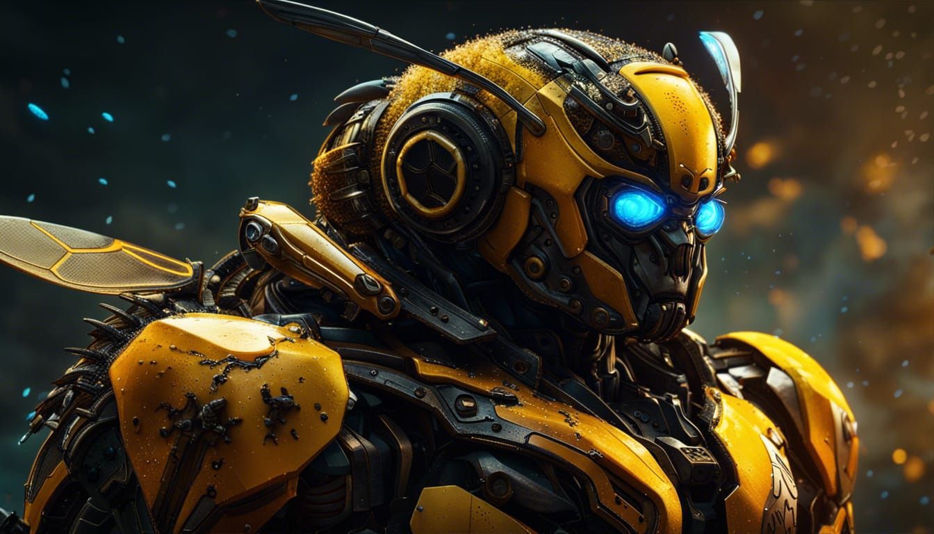 Bumblebee full body portrait, Abstract Detailed Matte Painting, Deep ...