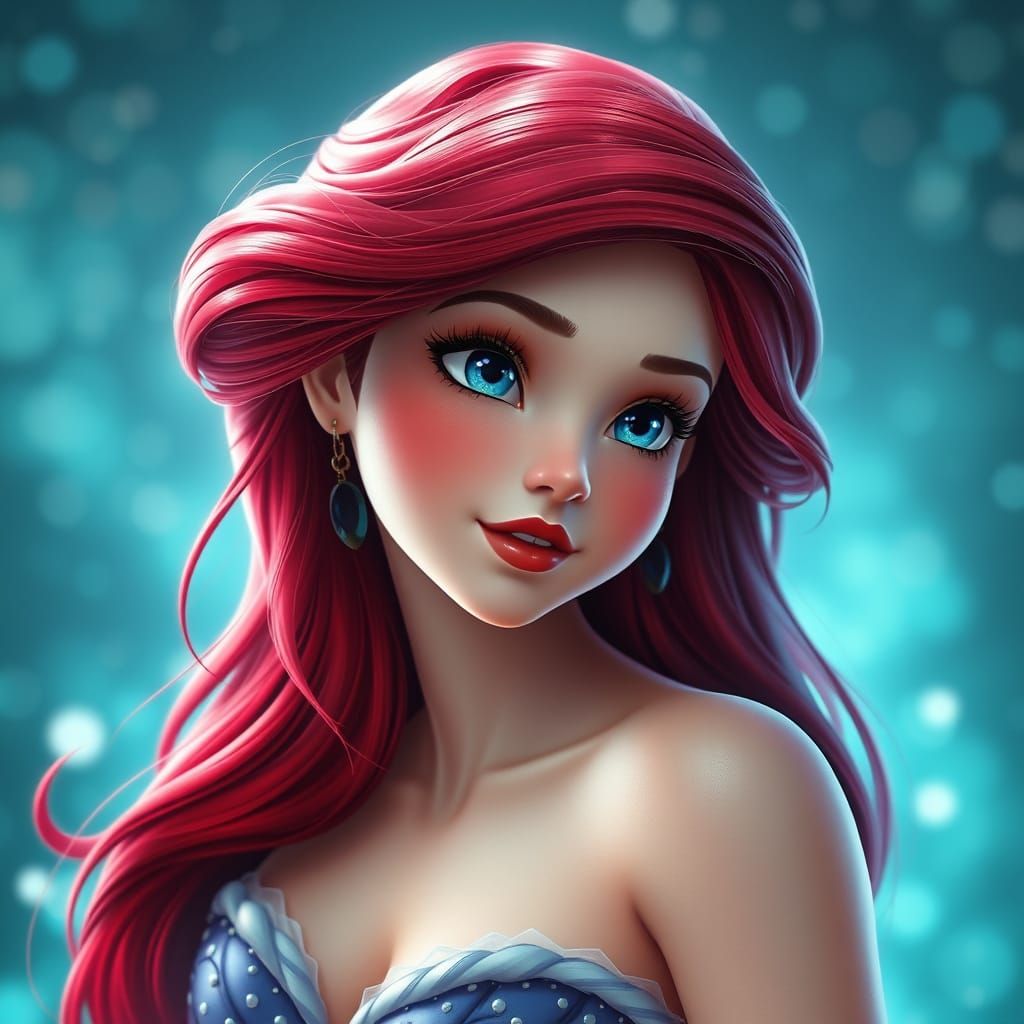 Airel the little mermaid in real life