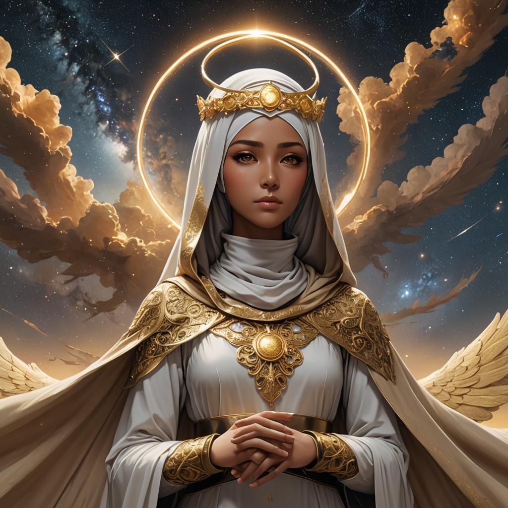 a beautiful Hijab goddess - AI Generated Artwork - NightCafe Creator