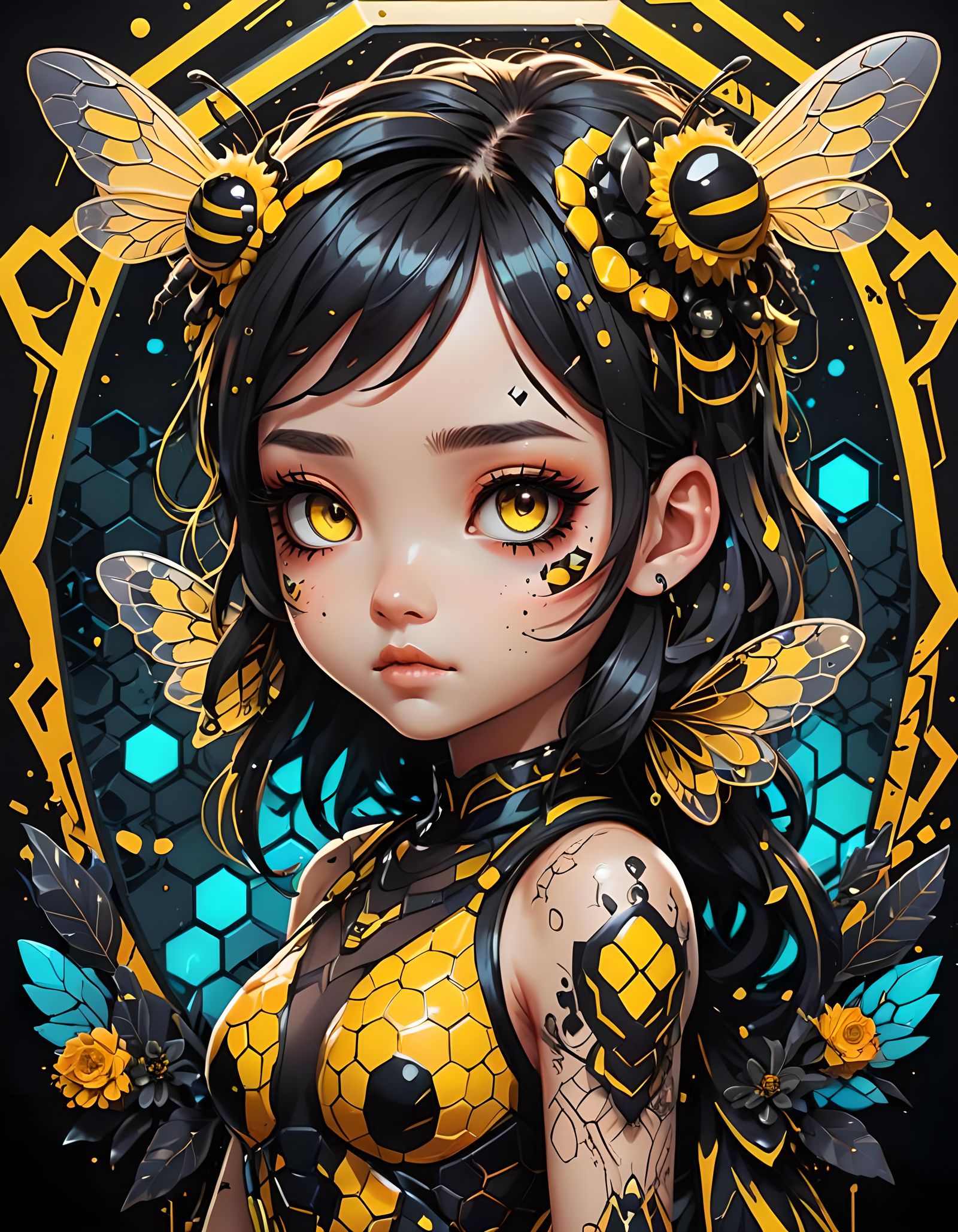 Bee~ 3 - AI Generated Artwork - NightCafe Creator